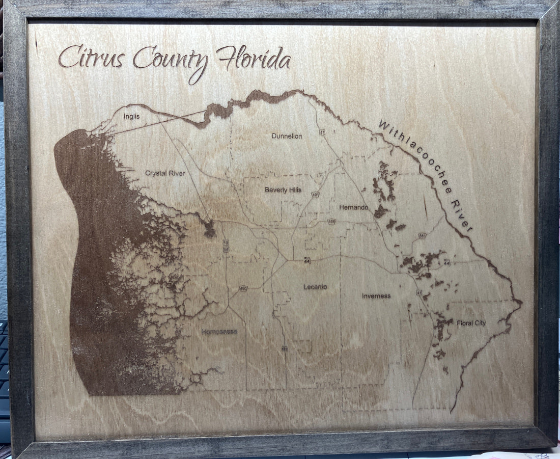 Citrus County Florida Map – MazCrafters